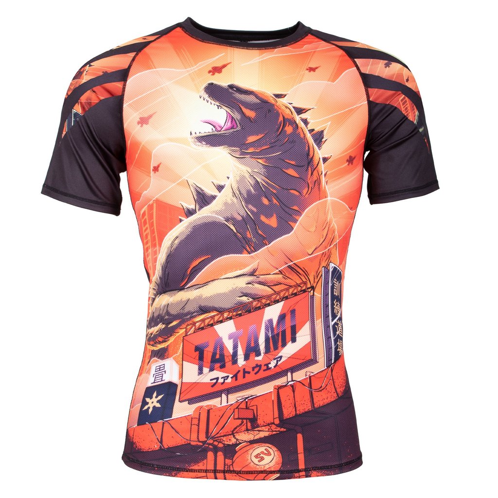 Tatami Fightwear Rash Guard Men's Godzilla - Short Sleeve - Jiu Jitsu ...